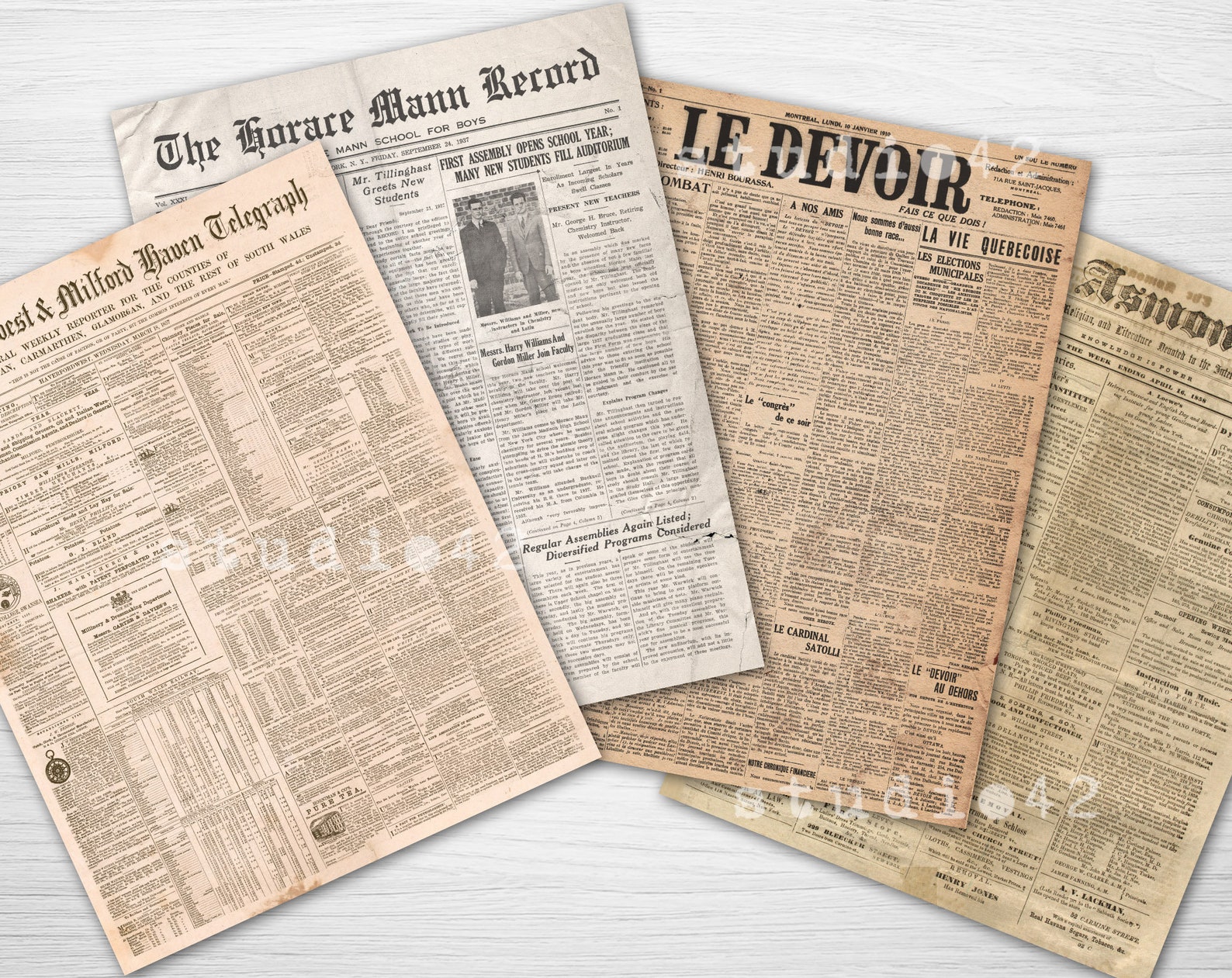 Old Newspapers Digital Paper Old Newspapers Printable Paper - Etsy