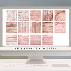 Shabby Pink Wood Background Digital Papers, Shabby Wooden Backgrounds ...