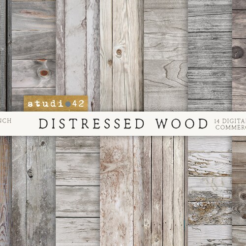 White Wood Digital Paper Rustic Wood Texture Wooden Planks - Etsy