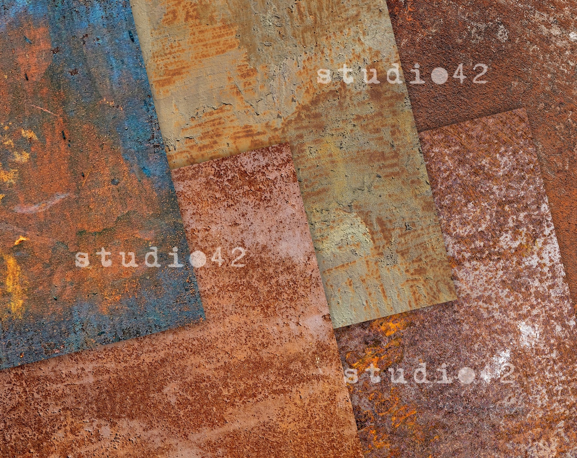 Rust Digital Papers Rust Textures Rust Digital Backgrounds - Etsy