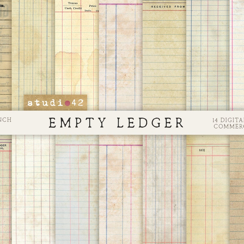 Antique Ledger Paper - Etsy