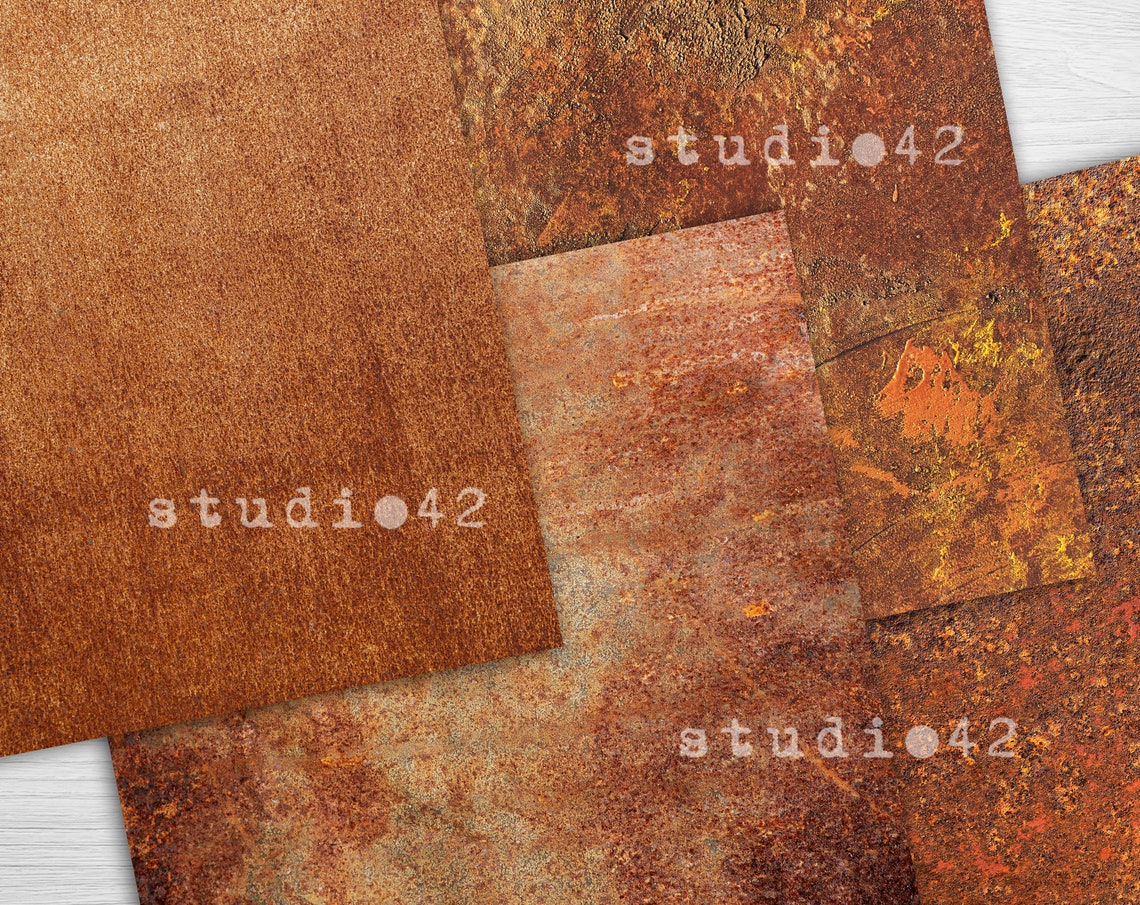 Rust Digital Papers Rust Textures Rust Digital Backgrounds - Etsy