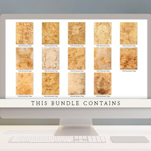 Coffee Stained Digital Paper, Tea Coffee Dyed Digital Background ...