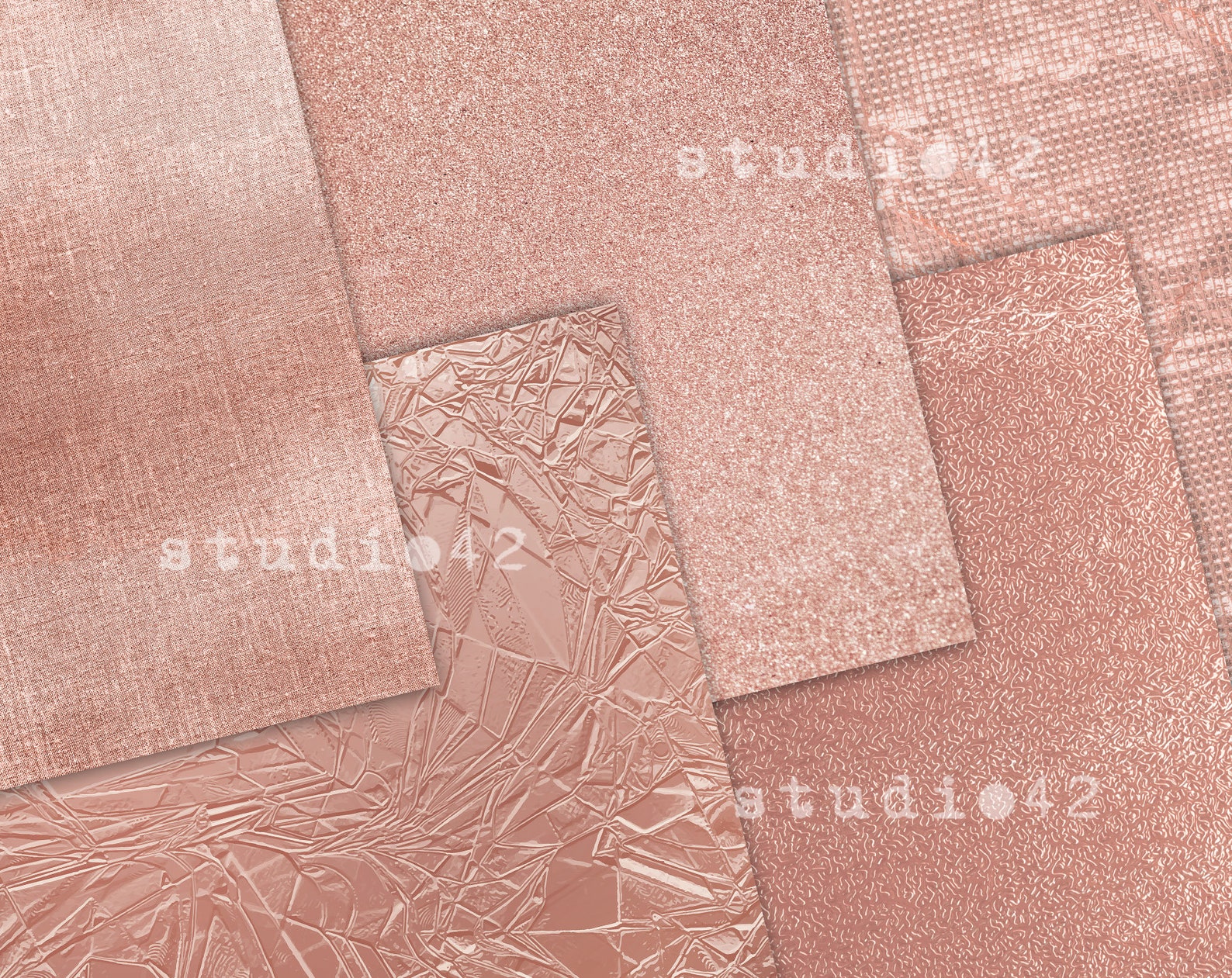 Soft Rose Gold Digital Paper, Rose Gold Digital Background, Rose Gold ...