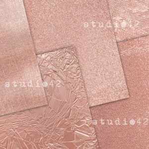 Soft Rose Gold Digital Paper, Rose Gold Digital Background, Rose Gold ...