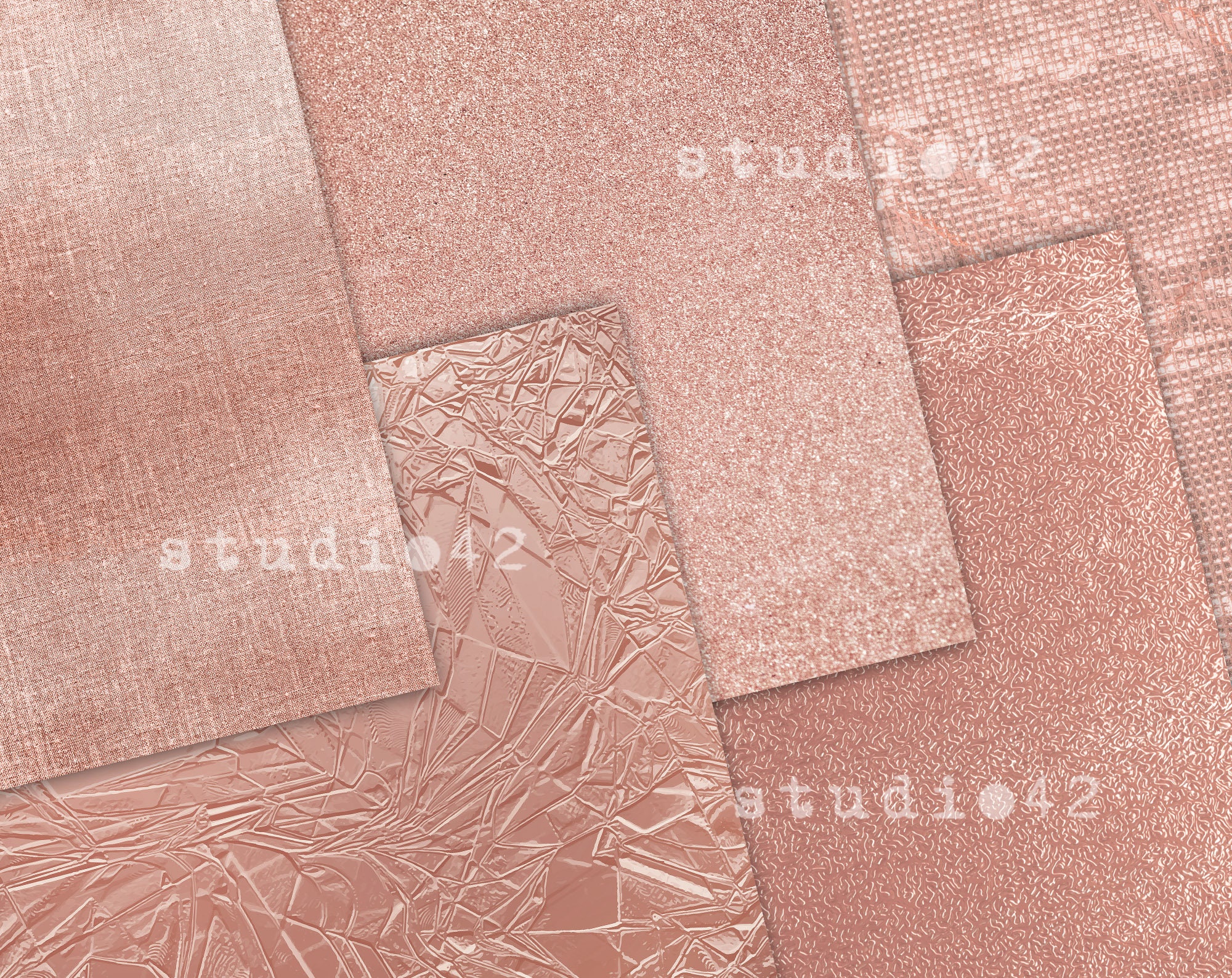 Soft Rose Gold Digital Paper, Rose Gold Digital Background, Rose Gold ...