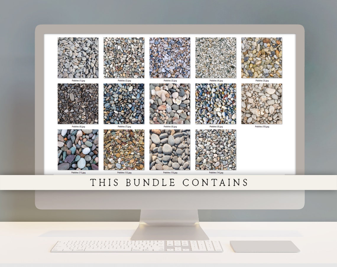 Pebbles Background Digital Papers, Stone Wall Texture Paper, Stones ...