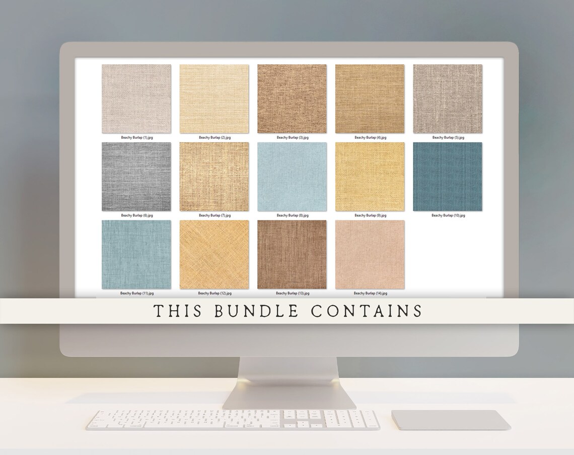 Beach Textures Burlap Background Digital Papers, Linen Texture Paper ...