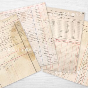 Printable Ledger Paper 2, Ledger Book, Digital Ledger Paper, Digital ...