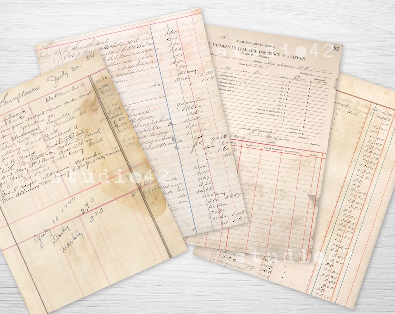 Printable Ledger Paper 2, Ledger Book, Digital Ledger Paper, Digital ...