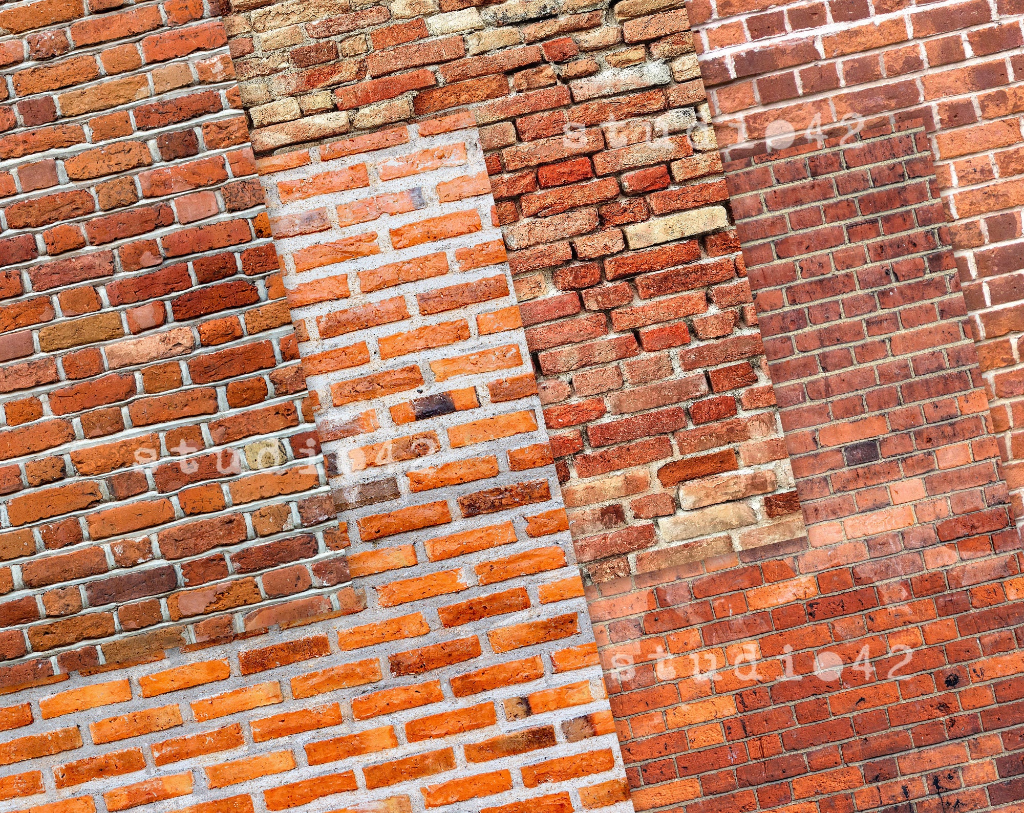 Brick Wall Textures Digital Paper Pack, Brick Texture Digital Scrapbook ...