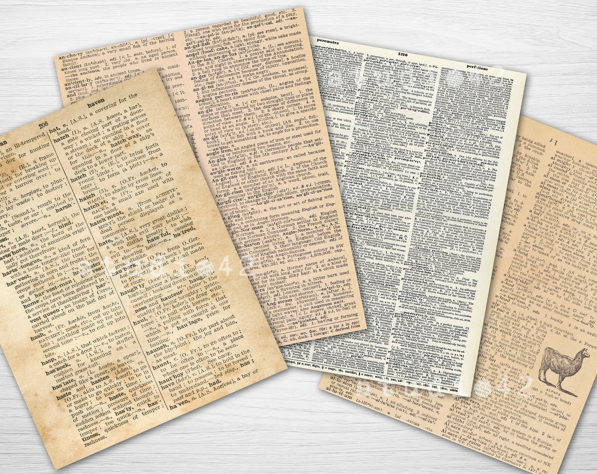 Old Dictionary Pages Digital Paper Old Dictionary Printable - Etsy