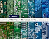 Computer Parts Digital Papers Computer Motherboard Patterns - Etsy