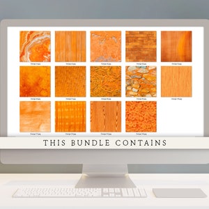 Orange Digital Papers, Orange Textures, Orange Backdrop Printables ...
