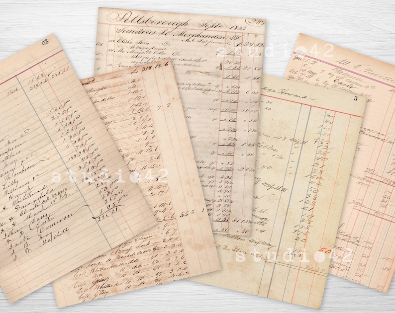 Printable Ledger Paper 2, Ledger Book, Digital Ledger Paper, Digital ...