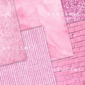 Rose Pink Digital Papers, Pastel Pink Textures, Soft Pink Backdrop ...