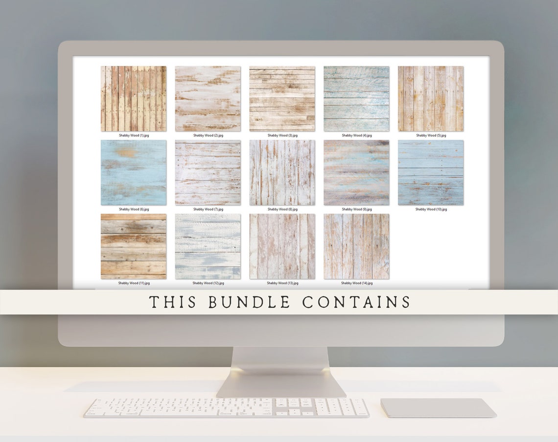 Shabby Wood Background Digital Papers White Wooden - Etsy
