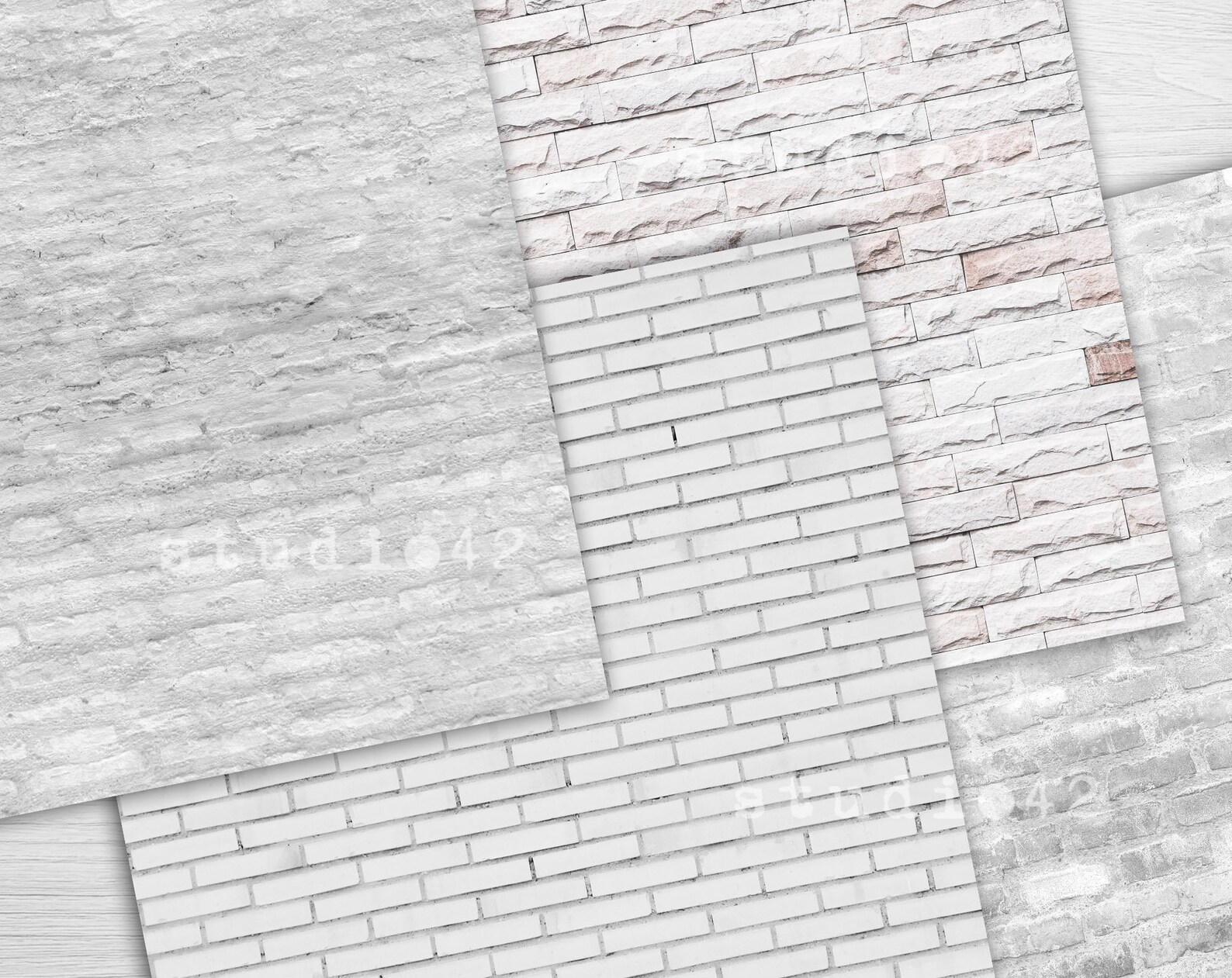 White Bricks Background Digital Papers White Bricks Texture - Etsy