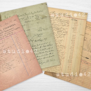 Printable Ledger Paper, Ledger Book, Digital Ledger Paper, Digital ...