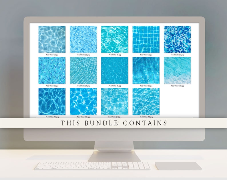 Pool Water Digital Printable Paper, Pool Water Digital Background ...
