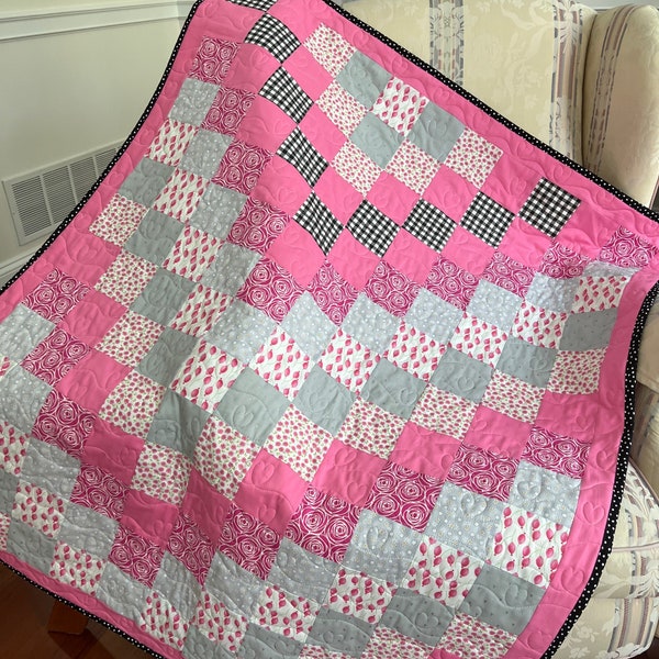 Hot Pink Gray - Etsy