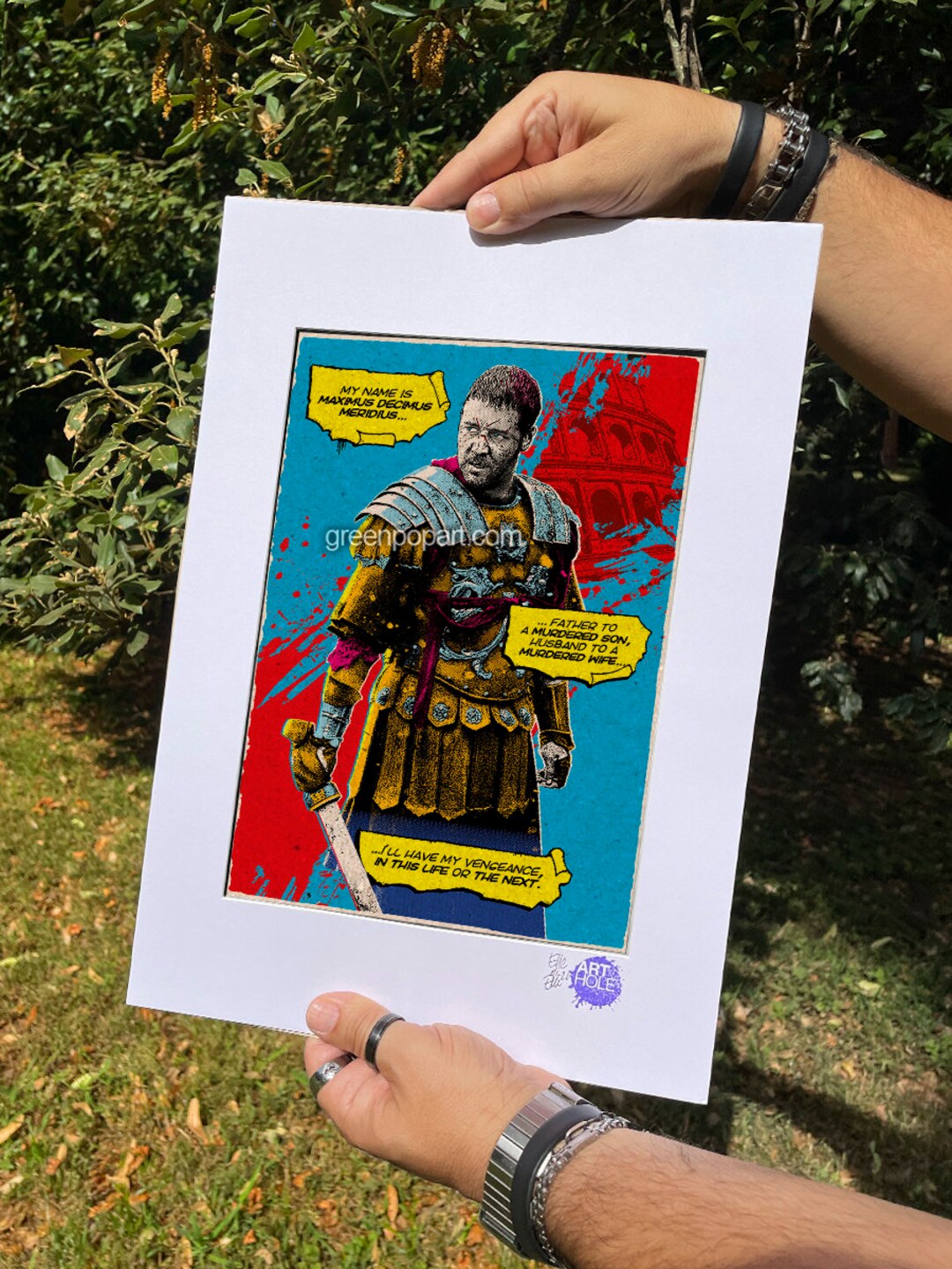 Maximus Decimus From the Gladiator Original Pop-art Print on Recycled ...
