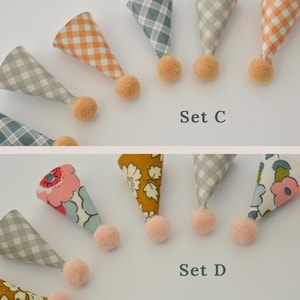 Party Hats for Animal Cake Toppers | Set of 6 | Mini Party Hats for ...