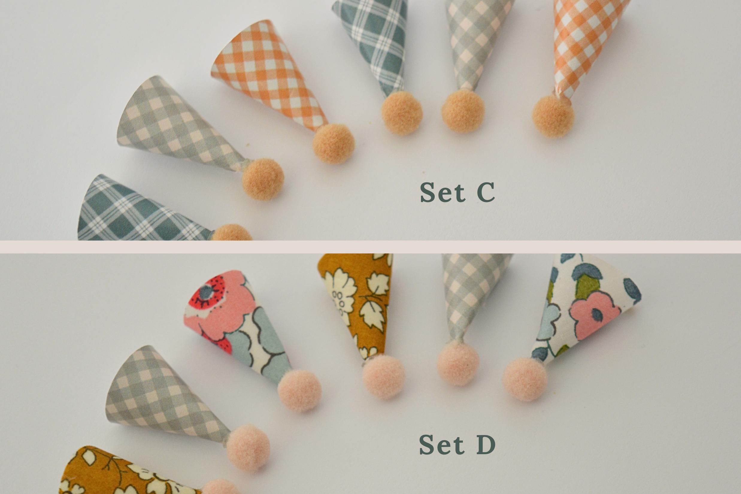 Party Hats for Animal Cake Toppers | Set of 6 | Mini Party Hats for ...