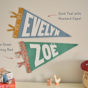 Personalised Liberty London Name Pennant | Custom Name Flag Name Banner ...