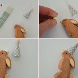 Party Hats for Animal Cake Toppers | Set of 6 | Mini Party Hats for ...