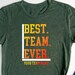 Personalized Best Team Ever Shirts, Staff Appreciation Day Gift, Work ...