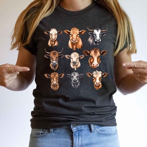 Heifer Breeds Shirt Gift for Farmer, Funny Cow Tee, Farm Life Shirt ...