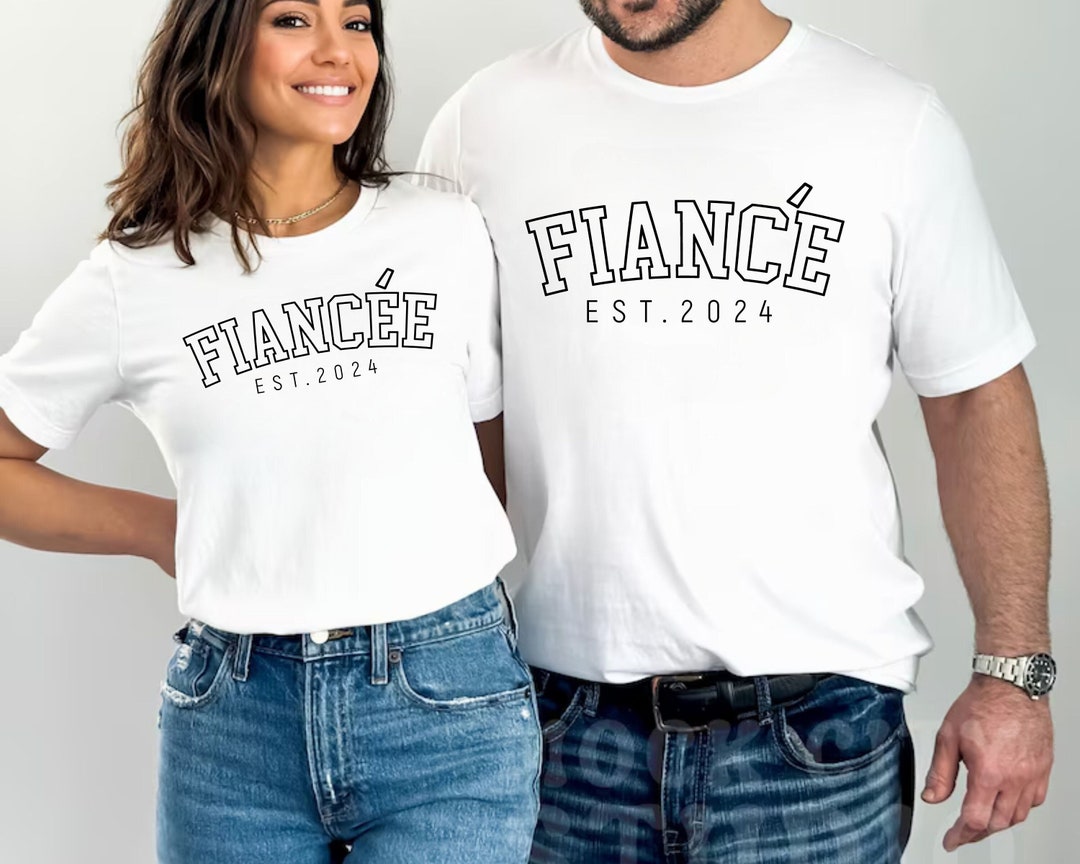 Engagement Shirts, Custom Fiance T-shirt, in My Engaged Era Shirts ...