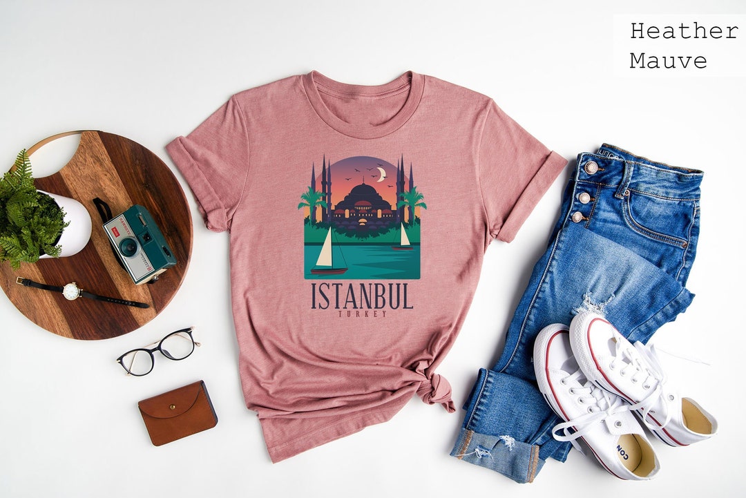 Istanbul Turkey City T Shirt, Travel Road Tee, Hagia Sophia Shirt ...
