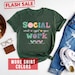 Boho Style Social Work T-shirt, Cute Advocate Shirt, School Social ...