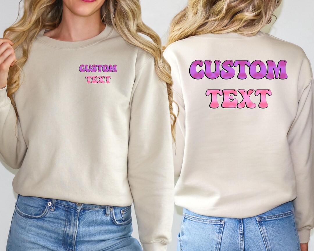 Custom Text Shirts, Personalized Custom Text Shirt, Business Logo ...