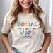 Boho Style Social Work T-shirt, Cute Advocate Shirt, School Social ...