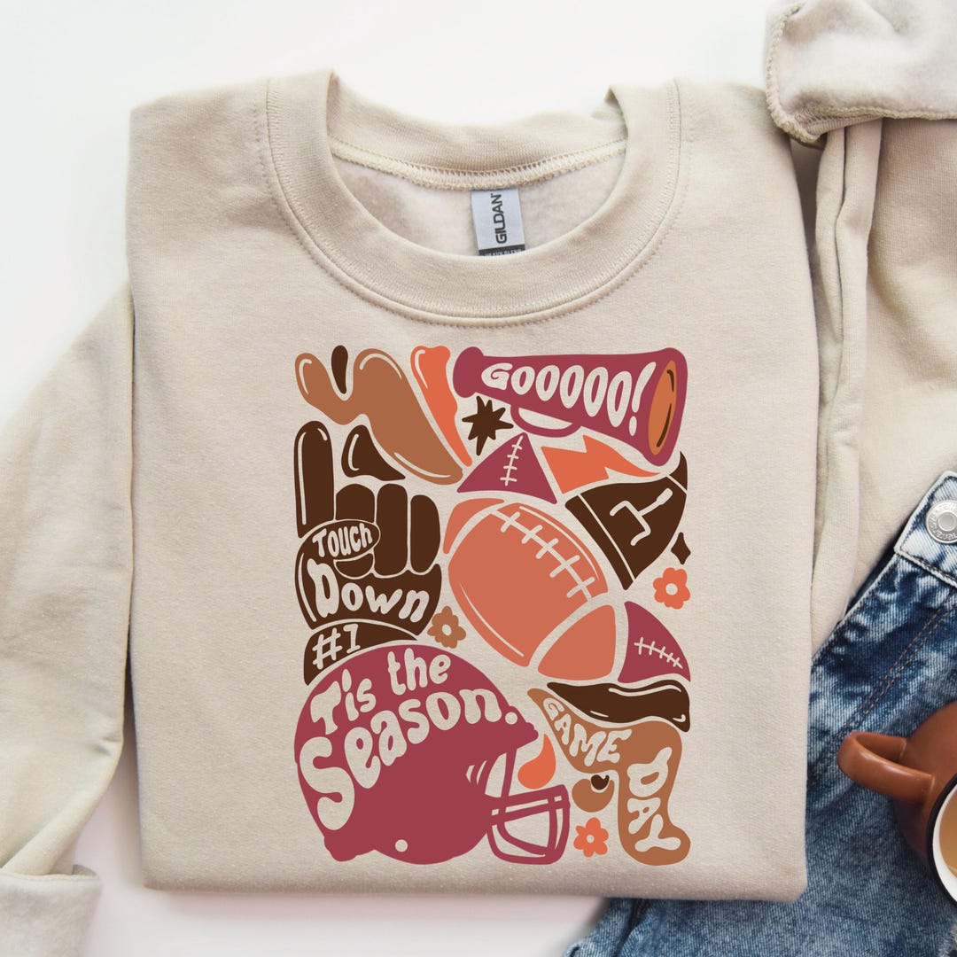 Retro Touch Down Season Shirt, Tis the Season Sweater, Game Day Shirts ...