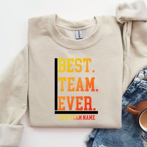 Personalized Best Team Ever Shirts, Staff Appreciation Day Gift, Work ...
