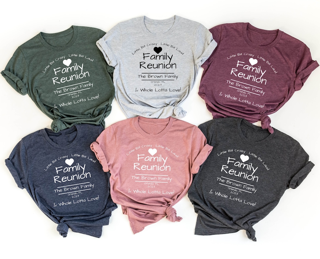 Personalized Family Reunion T-shirt, Add Your Family Name Shirt, Family ...