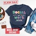 Boho Style Social Work T-shirt, Cute Advocate Shirt, School Social ...