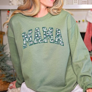 Flower Mama Sweater, Happy Mothers Day Hoodie, Gift for Mama, Cute Mama ...