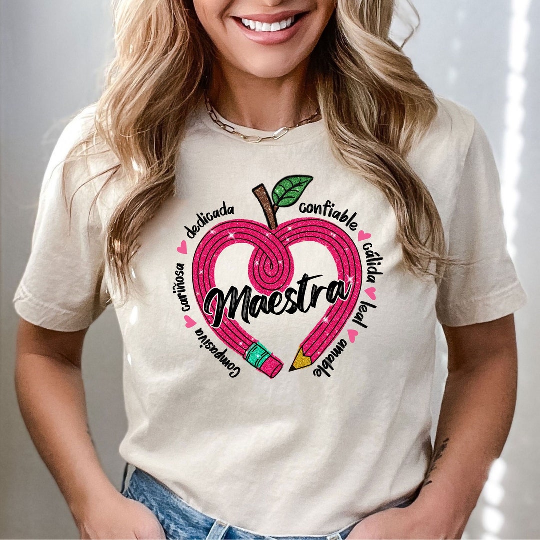 Maestra Teacher Shirt,spanish Teacher Shirts,latina Teacher Gift ...
