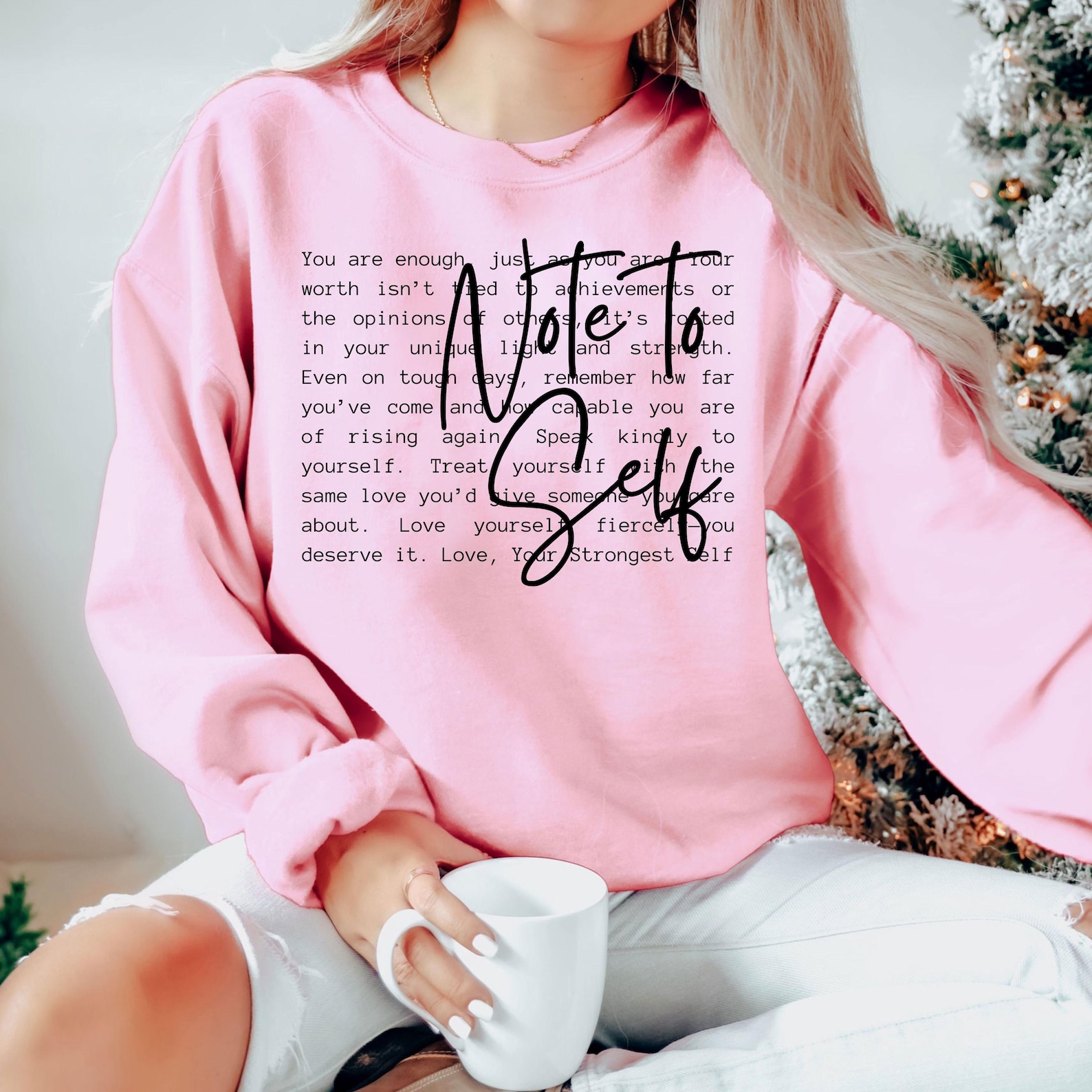 Note to Self Sweatshirt, Mental Health Shirt, Love Yourself Sweater ...