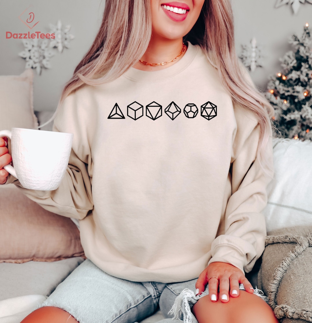 Trendy Dungeons and Dragons Lovers Sweatshirt, Action Dnd Crewneck ...