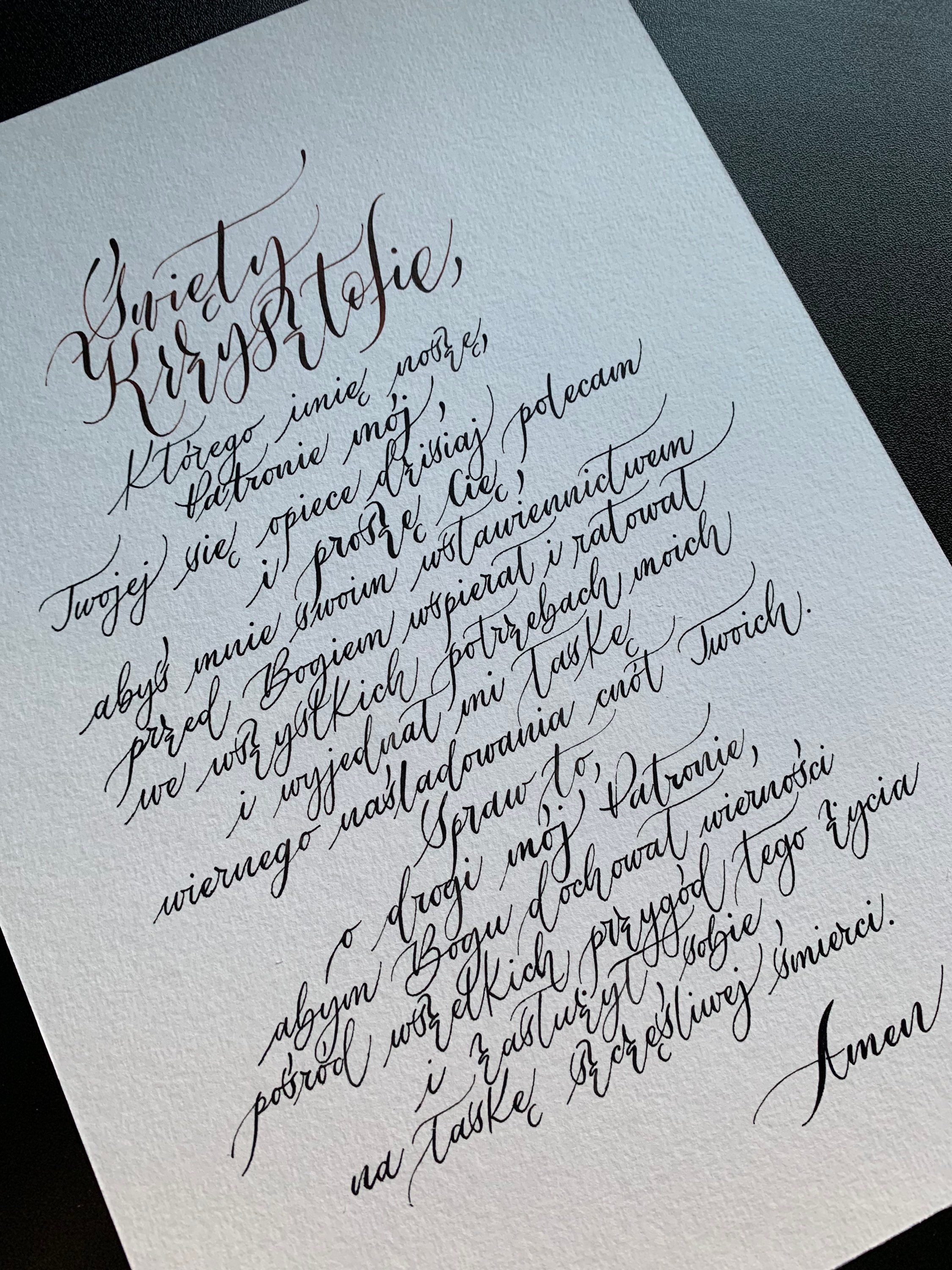 Custom Calligraphy, Handwritten Letter, Poem, Vow, Bespoke Lettering ...