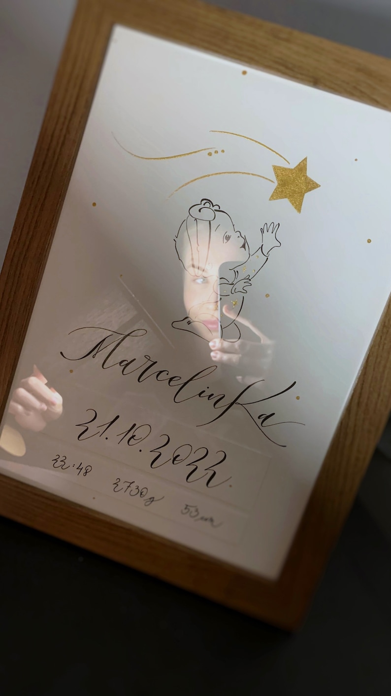 Personalized Birth Certificate for a Baby Calligraphy - Etsy