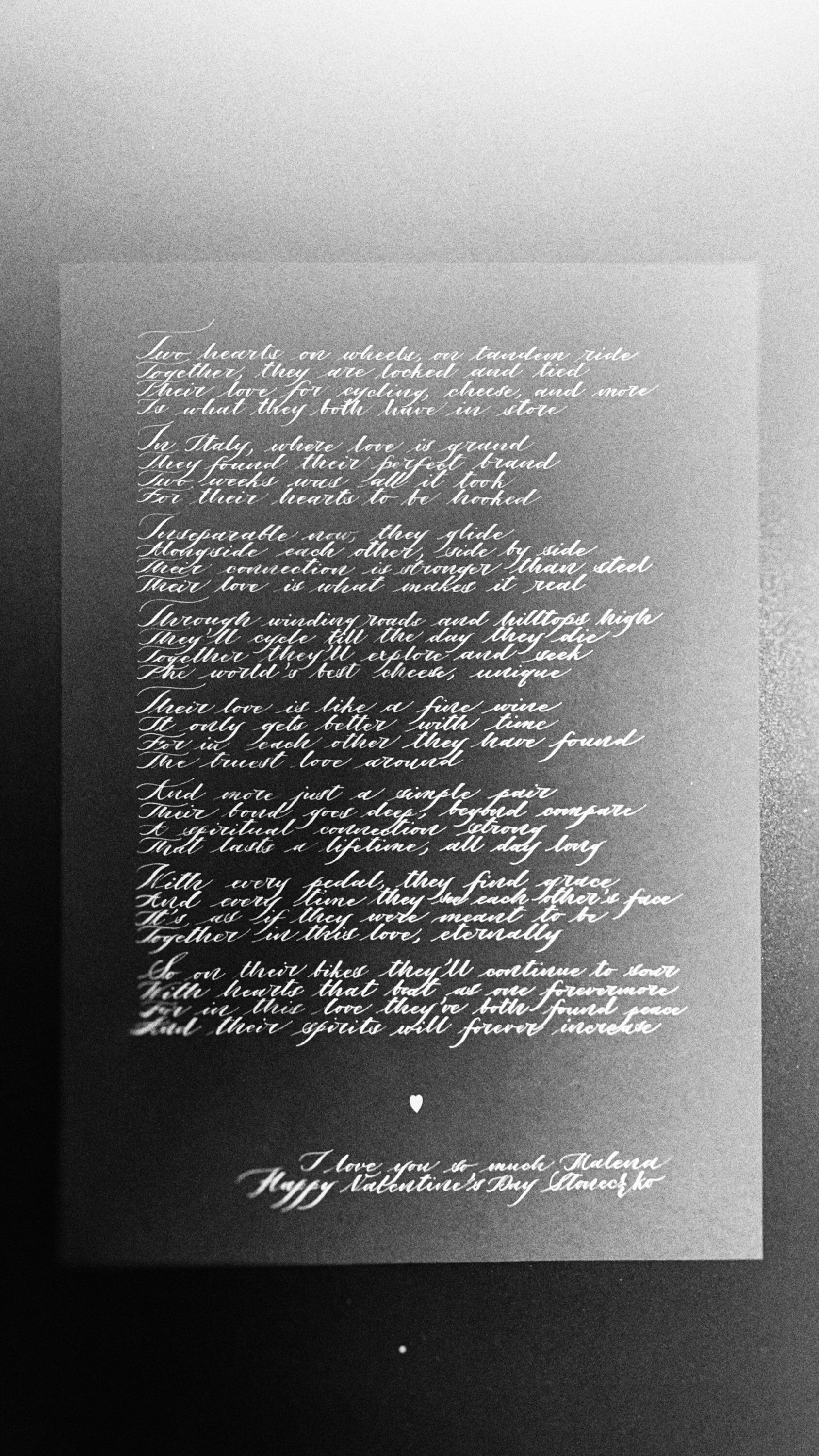 Custom Calligraphy, Handwritten Letter, Poem, Vow, Bespoke Lettering ...