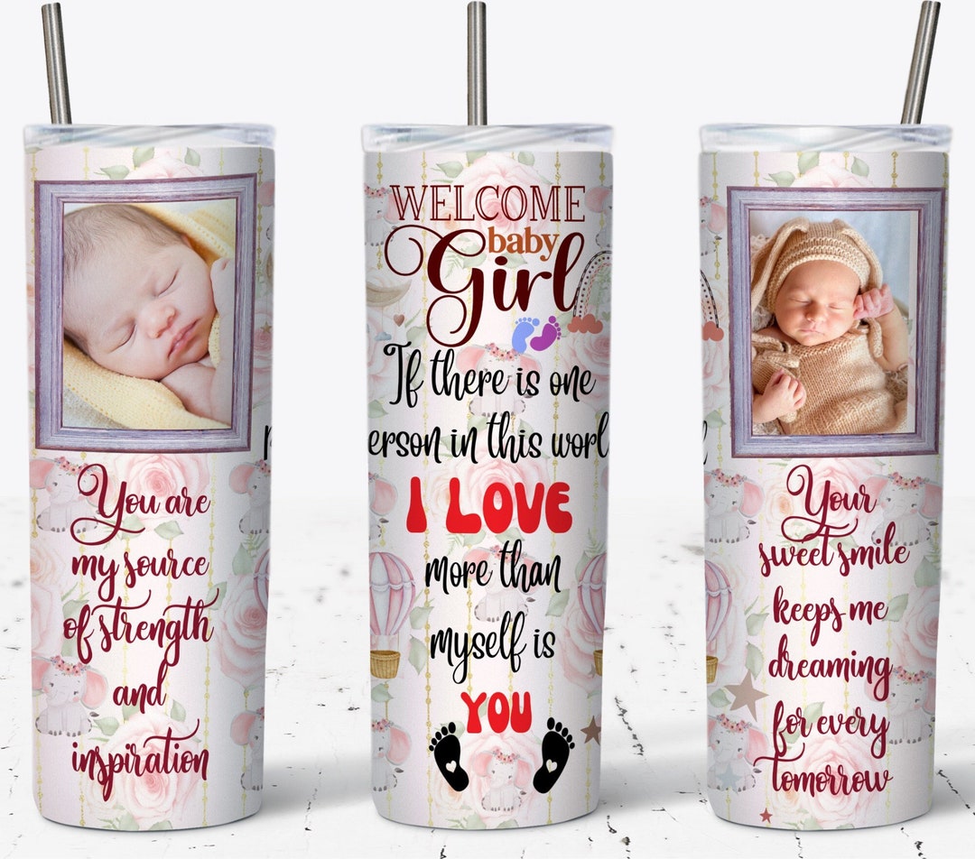 Baby Tumbler Wrap PNG, Photo Tumblers Wrap Sublimation Designs ...