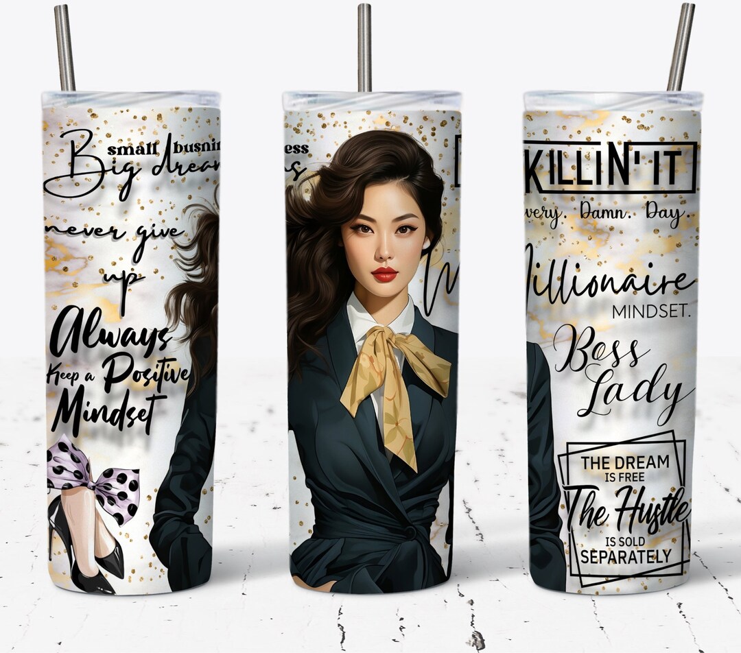 Asian Girl Boss Tumbler Wrap, Asian Boss Lady Tumbler Wrap, 20 OZ ...